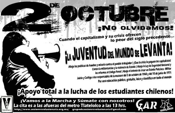 “2 de octubre, no se olvida”, pero ¿qué hemos olvidado del 68? | Letras ...